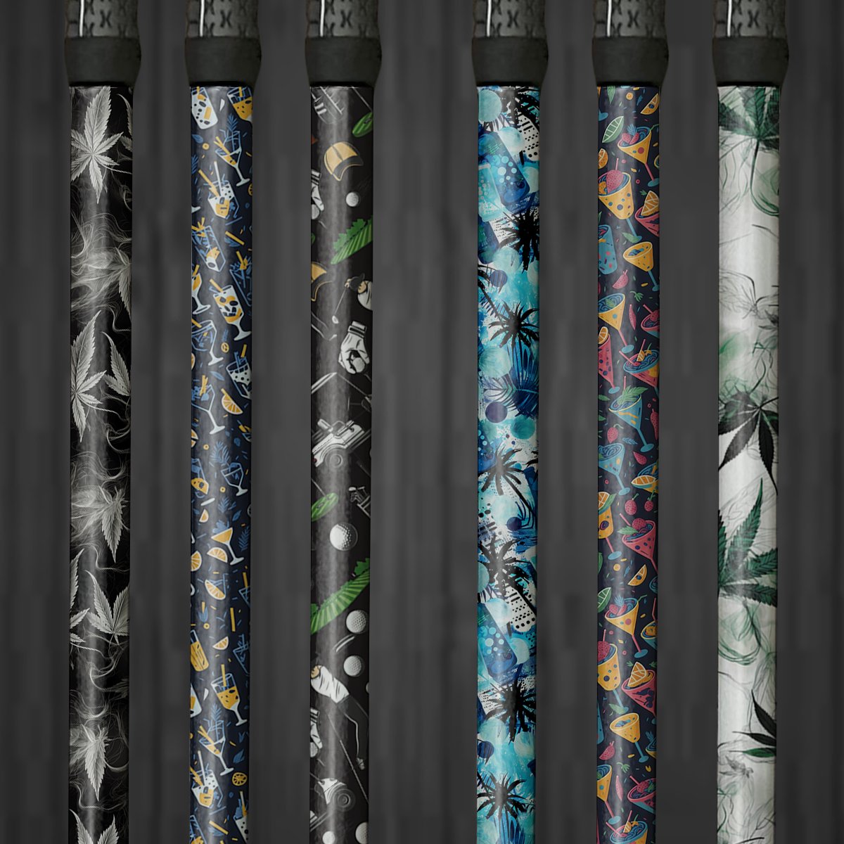 Vinyl Golf Shaft Wraps Fun Designs Marijuana, Martini, Champagne ...