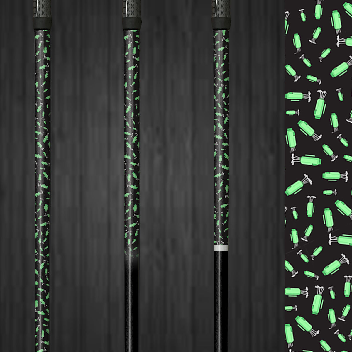Bags O' Green | Set of 3 | Vinyl Golf Shaft Wraps – Shady Shafts, LLC