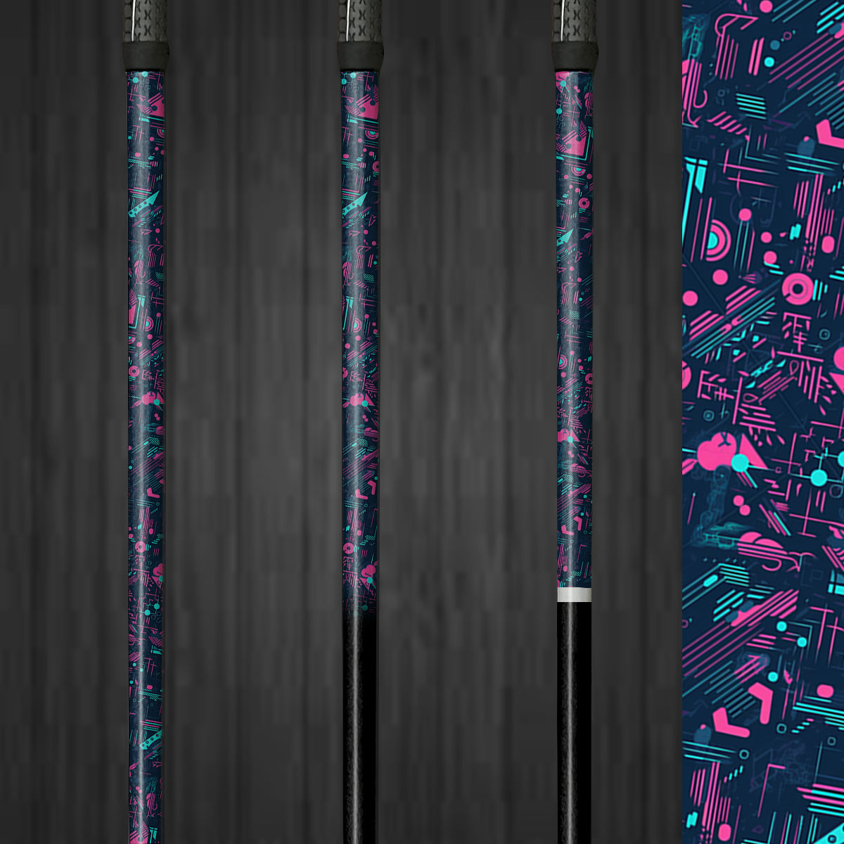 Holo Matrix | Set of 3 | Vinyl Golf Shaft Wraps – Shady Shafts, LLC